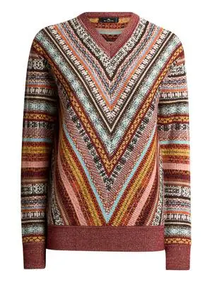 Etro V-neck Wool-blend Sweater - Stripe