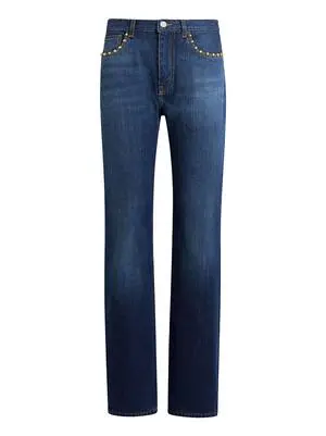 Etro Low-rise Straight-leg Jeans - Medium Wash