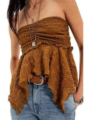 Free People Babydoll Tube Top - Cathay