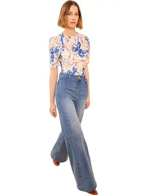 Ulla Johnson Corine Silk Top - Prism