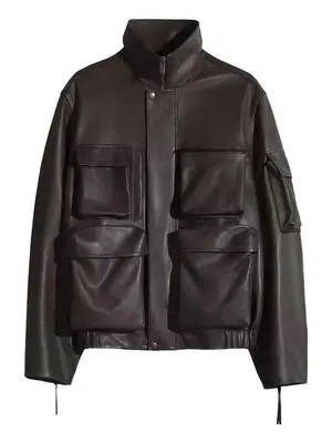 LEMAIRE Multi-Pocket Leather Jacket