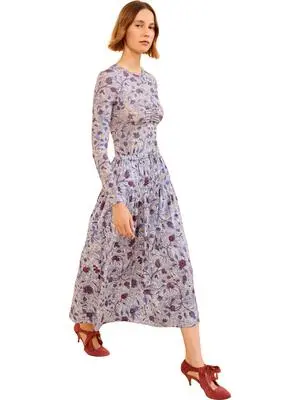 Ulla Johnson Rosen Cotton Midi Skirt - Gardenia