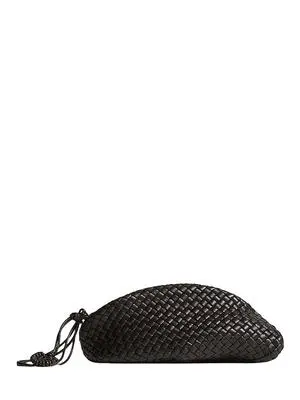 Bottega Veneta Small Intrecciato Leather Clutch - Espresso