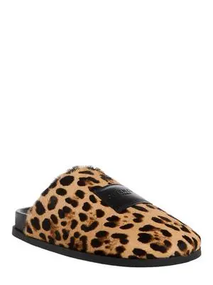GIVENCHY Label Calf Hair Mule Flats