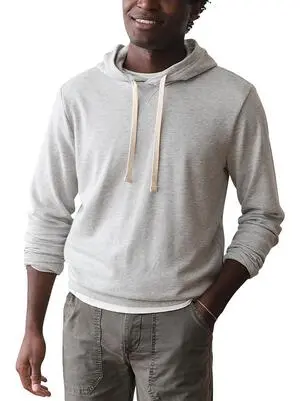 Marine Layer Pacifica Stretch Hoodie Light Grey