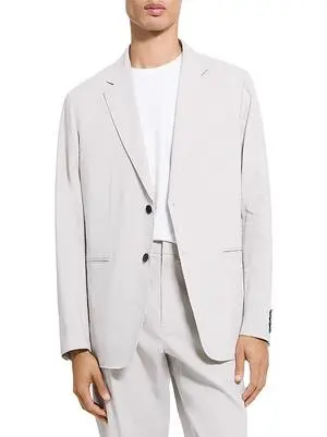 Theory Standard Blazer In Good Crunch Silver Cloud