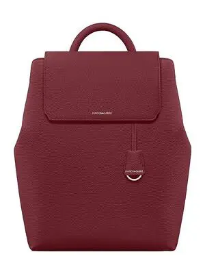 MAISON DE SABRE Medium Leather Soft Backpack - Plum Red