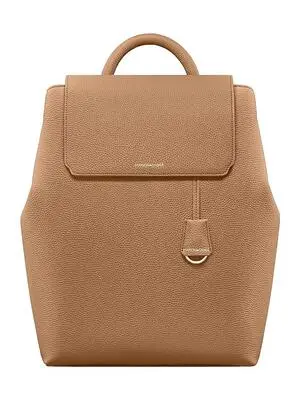 MAISON DE SABRE Medium Leather Soft Backpack - Sandstone Brown