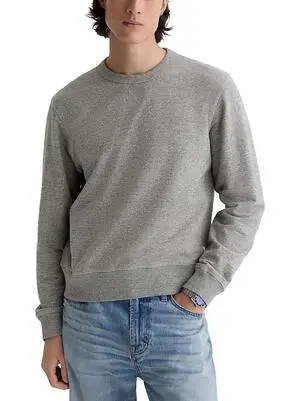 Ag Blake Classic Fit Crew Sweatshirt - Heather Gray