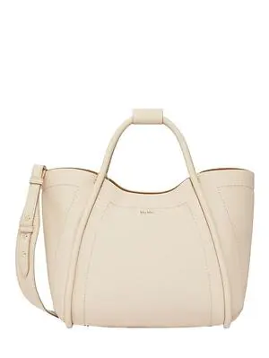 Max Mara Leather Marine Handbag - Ice