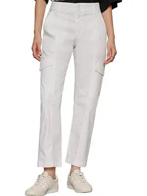 Sanctuary Rebel High Rise Straight Crop Jeans - Chalk