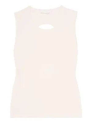 Maria Mcmanus Cutout Jersey Tank - Neutrals