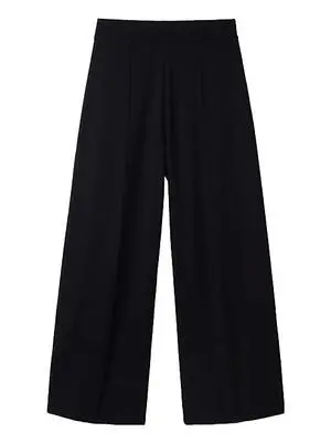 THE WHITE COMPANY Pleated High-rise Trousers - Black