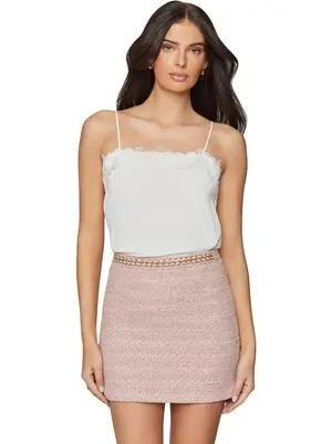 Generation Love Stella Tweed Mini Skirt - Pink