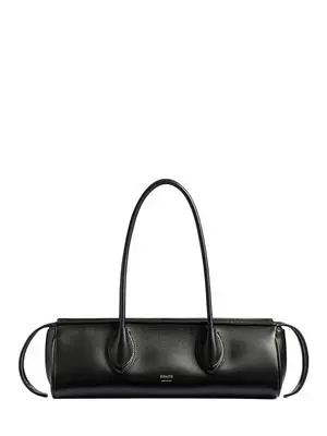 Khaite Donna Leather Shoulder Bag - Black