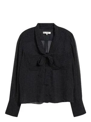 FRAME Polka Dot Tie Shirt