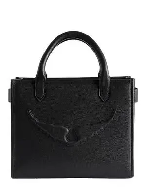 Zadig&Voltaire Angel Extra Small Leather Tote - Black