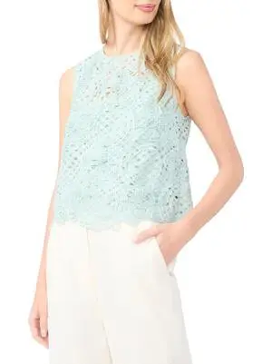 TED BAKER LONDON Hazel Sheer Lace Shell