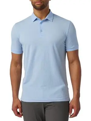 Mizzen+main Copa Trim Fit Performance Polo Cloud Blue