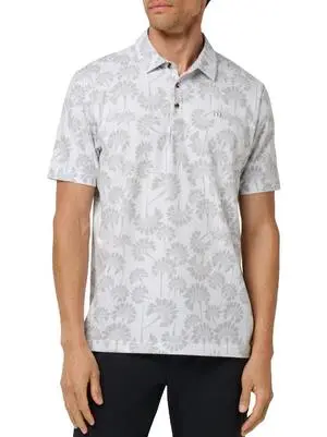 Travis Mathew Comfortknit Breeze Floral Polo - White