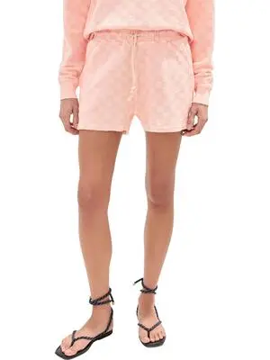 STATE & LAKE Paris Terry Cloth Shorts - Pink