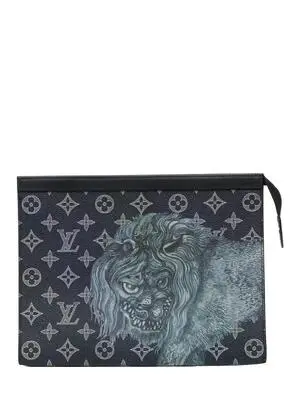 LOUIS VUITTON Pochette Voyage Clutch - Black