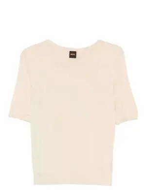 BOSS Fiaffu Short-sleeve T-shirt - Neutrals