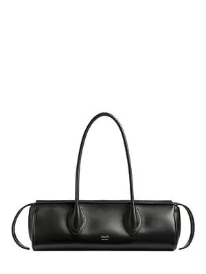 Khaite Logo-motif Shoulder Bag - Black