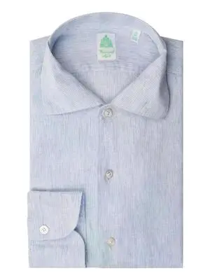 FINAMORE 1925 Tokyo Striped Shirt - Blue