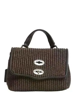 ZANELLATO Baby Postina Woven Top Handle Tote - Brown