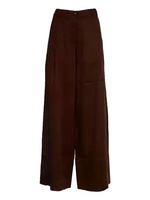 Essentiel Antwerp Wide Leg Justicia Trousers - Brown