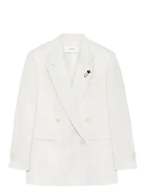 LARDINI Double-breasted Blazer - Neutrals