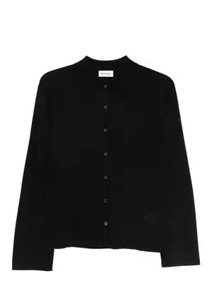 Soft Goat Featherlight Cardigan - Black