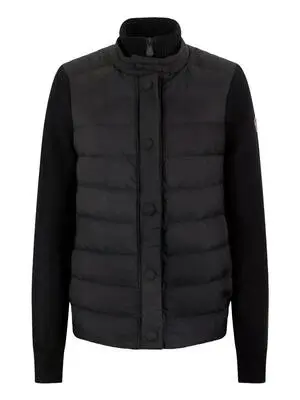 Moncler Quilted Panelled Top - Black