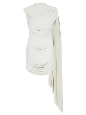 DE LA VALI Elara Jersey Mini Dress - Ivory