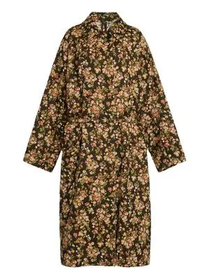 DRIES VAN NOTEN Oversized Cotton-Blend Car Coat