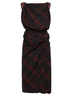 Dries Van Noten Daralyn Draped Midi Dress - Red