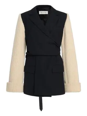 Dries Van Noten Draped Blazer - Black