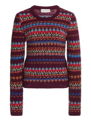 Dries Van Noten Tedd Wool Sweater Red