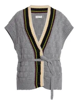 Dries Van Noten Telia Wool-cashmere Cardigan - Grey