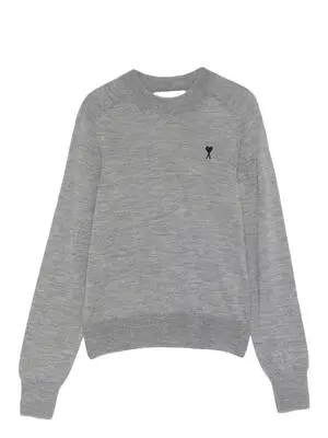 Ami Round-neck Sweater - Grey