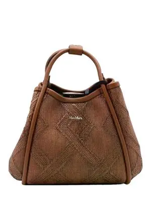 Max Mara Woven Tote Bag - Brown