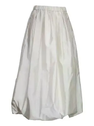 Max Mara Gathered Skirt With Elastic Waist - Grey