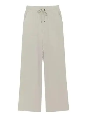 OFLAB Drawstring Wide-leg Trousers - Neutrals