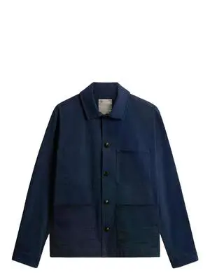 Woolrich Garment-dyed Shirt Jacket - Blue