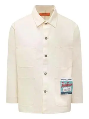 UNIVERSAL OVERALL Patch-detail Shirt Jacket - Neutrals
