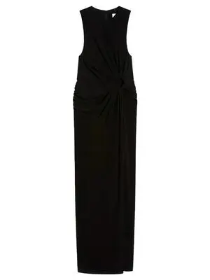 Sportmax Cut-out Sleeveless Maxi Dress - Black