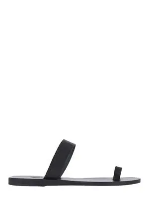 ANCIENT GREEK SANDALS Thalia Flat Sandals Black