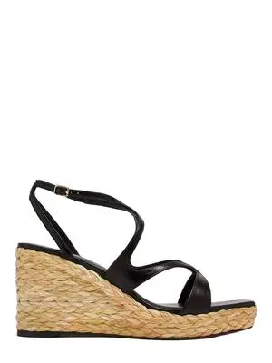 JIMMY CHOO Ayla 85 Wedge Sandals - Black