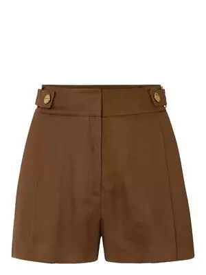 Elisabetta Franchi Rings Panel Shorts Brown